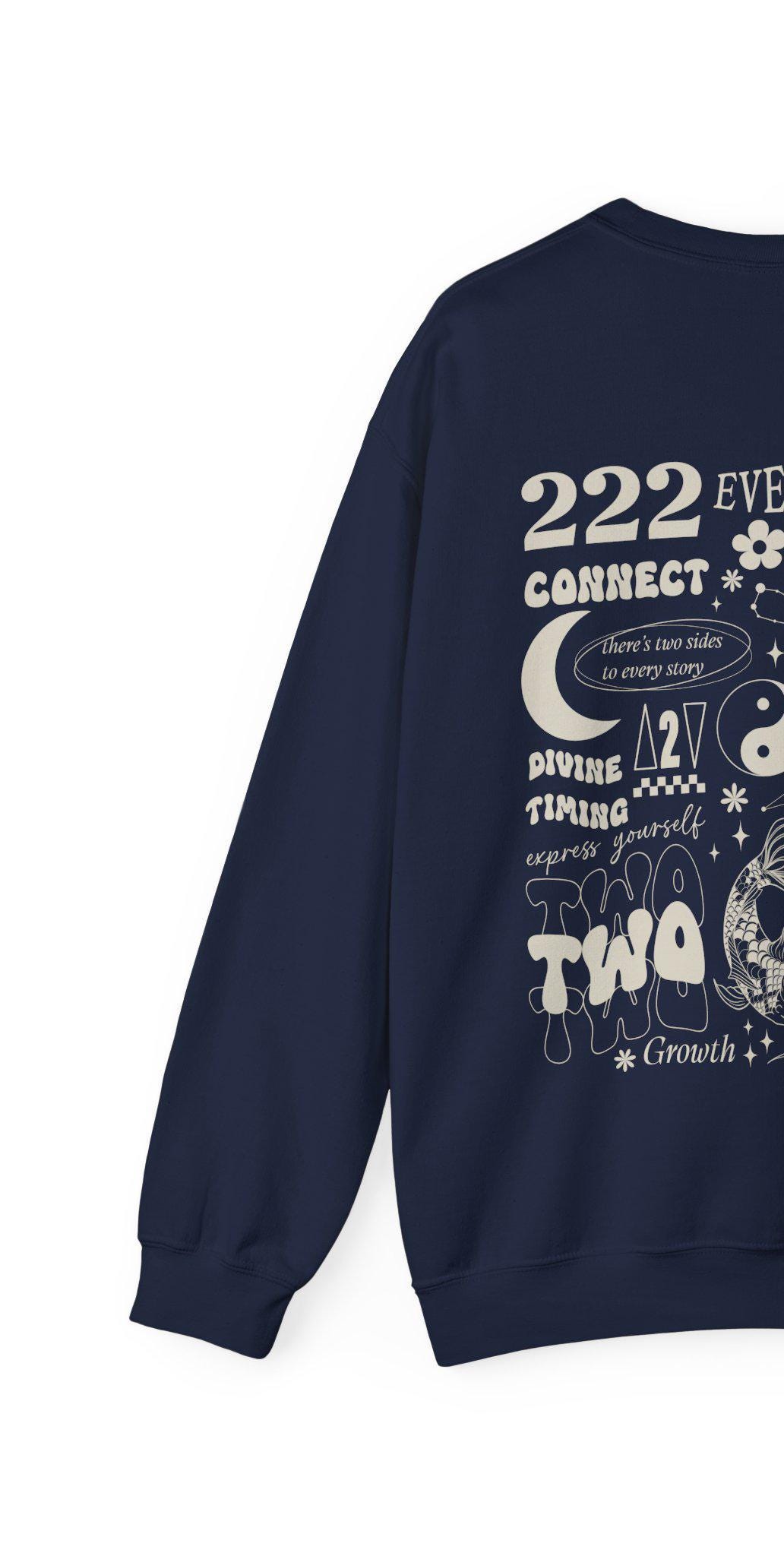 Angel Number Sweatshirt 222 Angel Number 222 Sweatshirt Angel Number ...