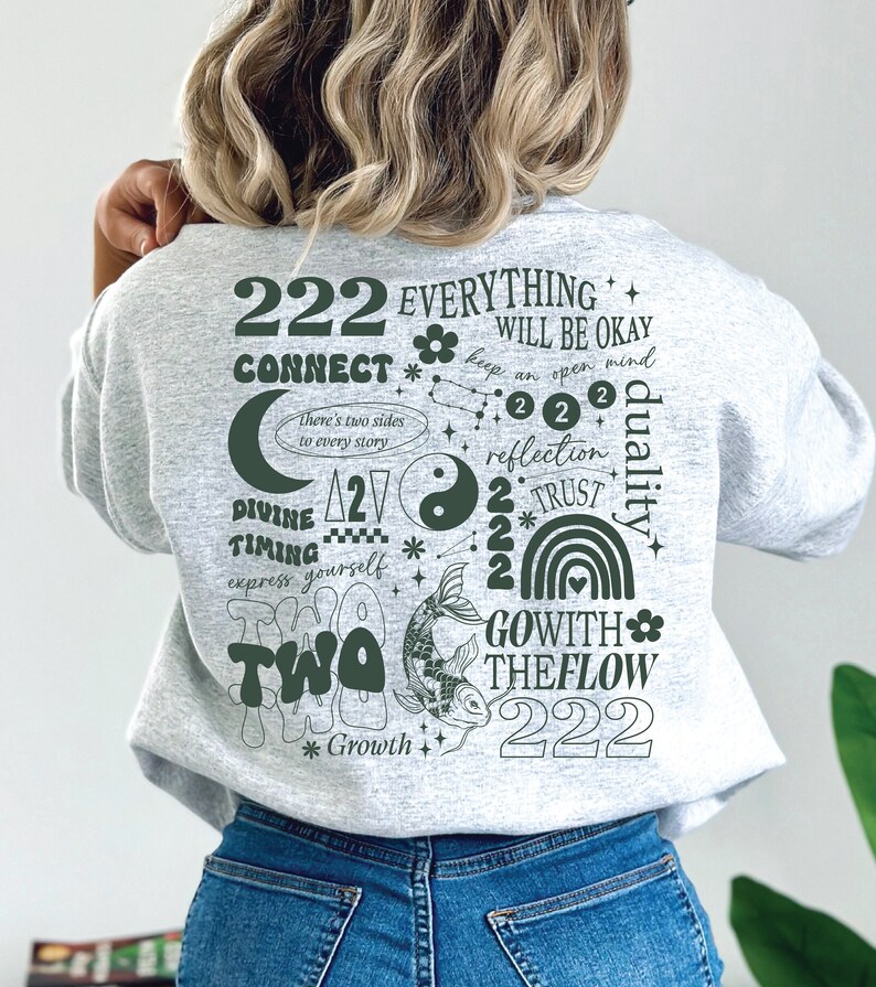 Angel Number Sweatshirt 222 Angel Number 222 Sweatshirt Angel - Etsy Angel Number Sweatshirt 222 Angel Number 222 Sweatshirt Angel - Etsy