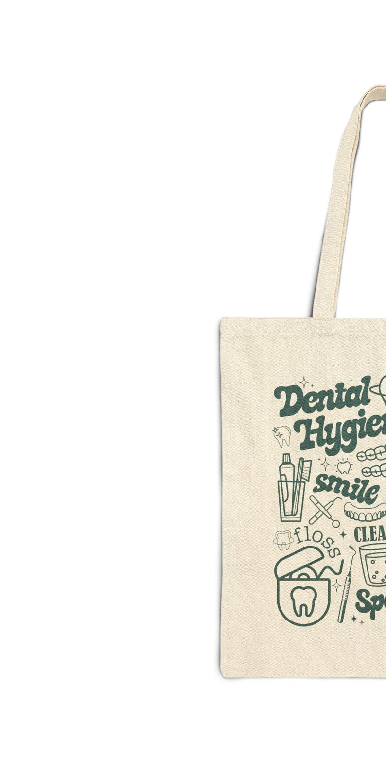 Dental Tote Dental Hygiene Tote Bag Dental Hygiene Gifts Dental ...