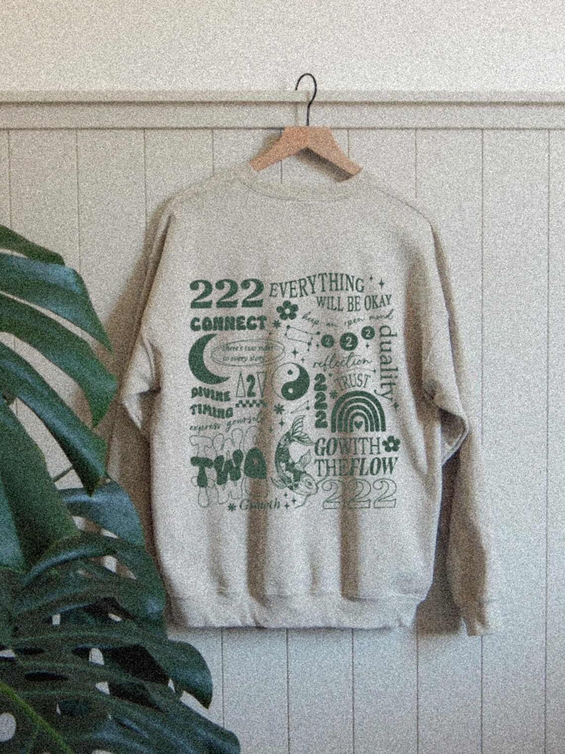 Angel Number Sweatshirt 222 Angel Number 222 Sweatshirt Angel Number ...