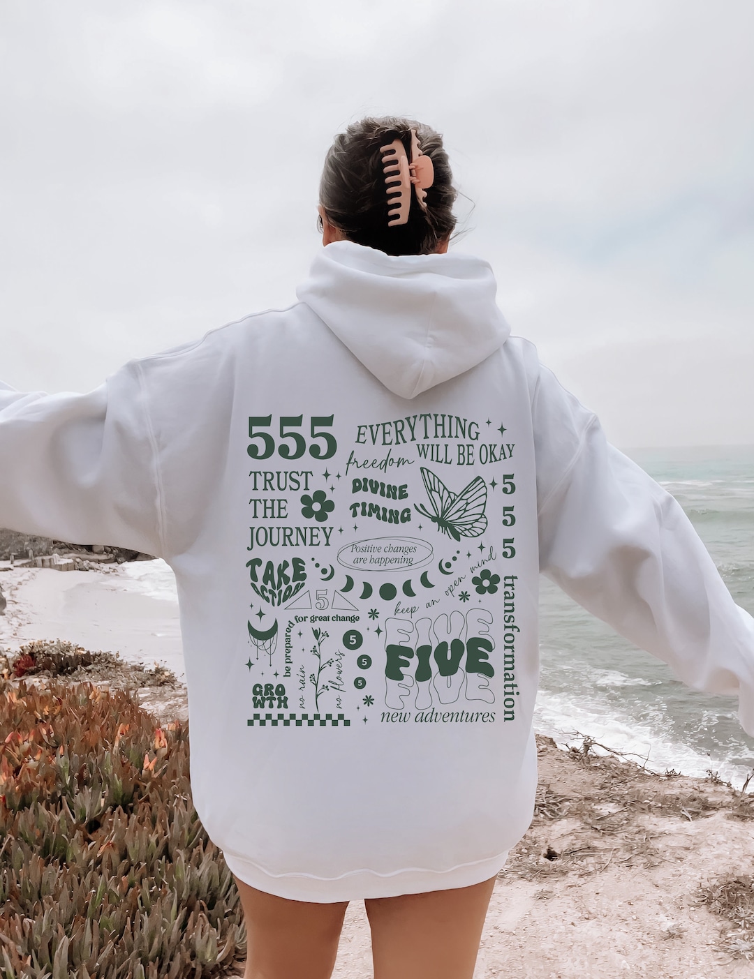 Angel Number Hoodie 555 Hoodie Angel Number 555 Shirt Angel - Etsy