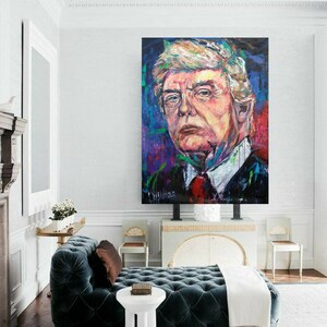Donald Trump Portrait Mister President Portrait Acrylic Pop Art Big ...