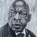 John Lewis Acrylic Portrait John Lewis Big Art American - Etsy