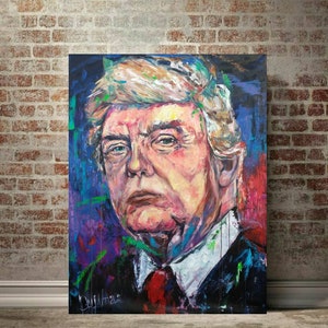 Donald Trump Portrait Mister President Portrait Acrylic Pop Art Big ...