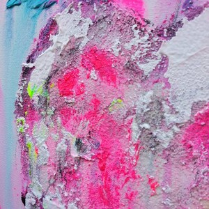Abstract Heart Acrylic Painting Heart Acrylic Art Bright Modern Art for ...