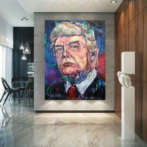 Donald Trump Portrait Mister President Portrait Acrylic Pop Art Big ...