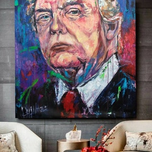 Donald Trump Portrait Mister President Portrait Acrylic Pop Art Big ...