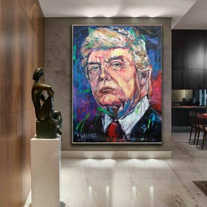 Donald Trump Portrait Mister President Portrait Acrylic Pop Art Big ...