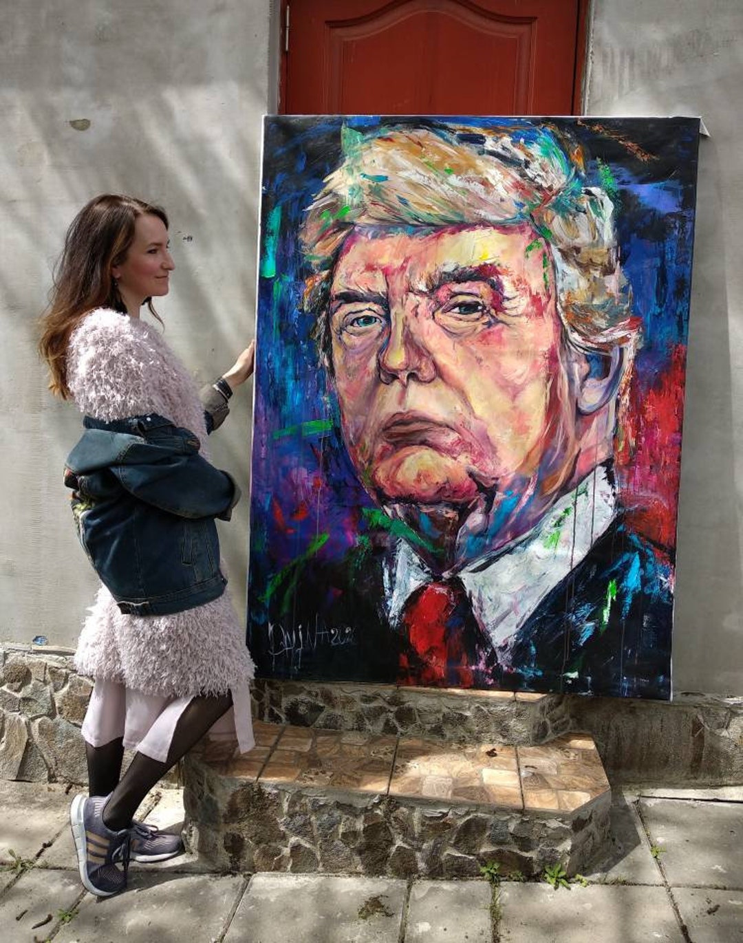 Donald Trump Portrait Mister President Portrait Acrylic Pop Art Big ...