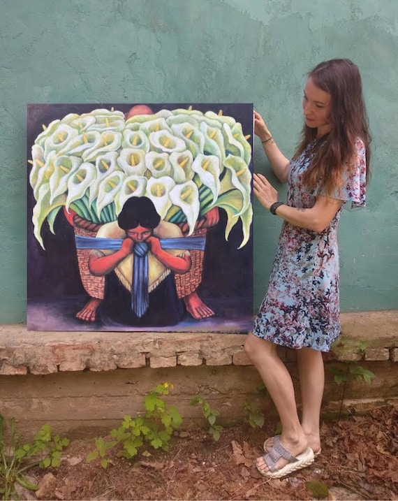 Diego Rivera Famous Paintings Flowers