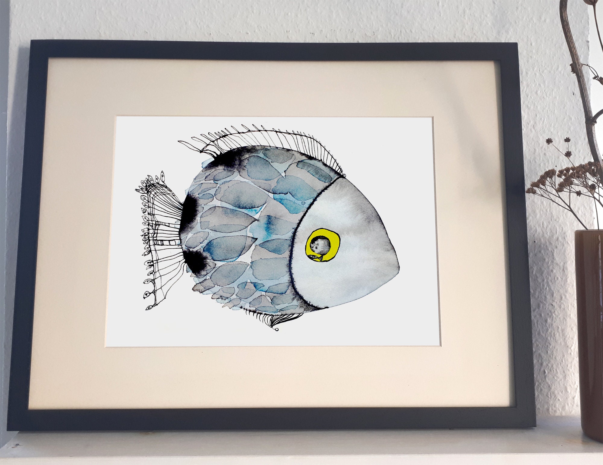 Fine Arts Print From Original Ink Drawing - Etsy