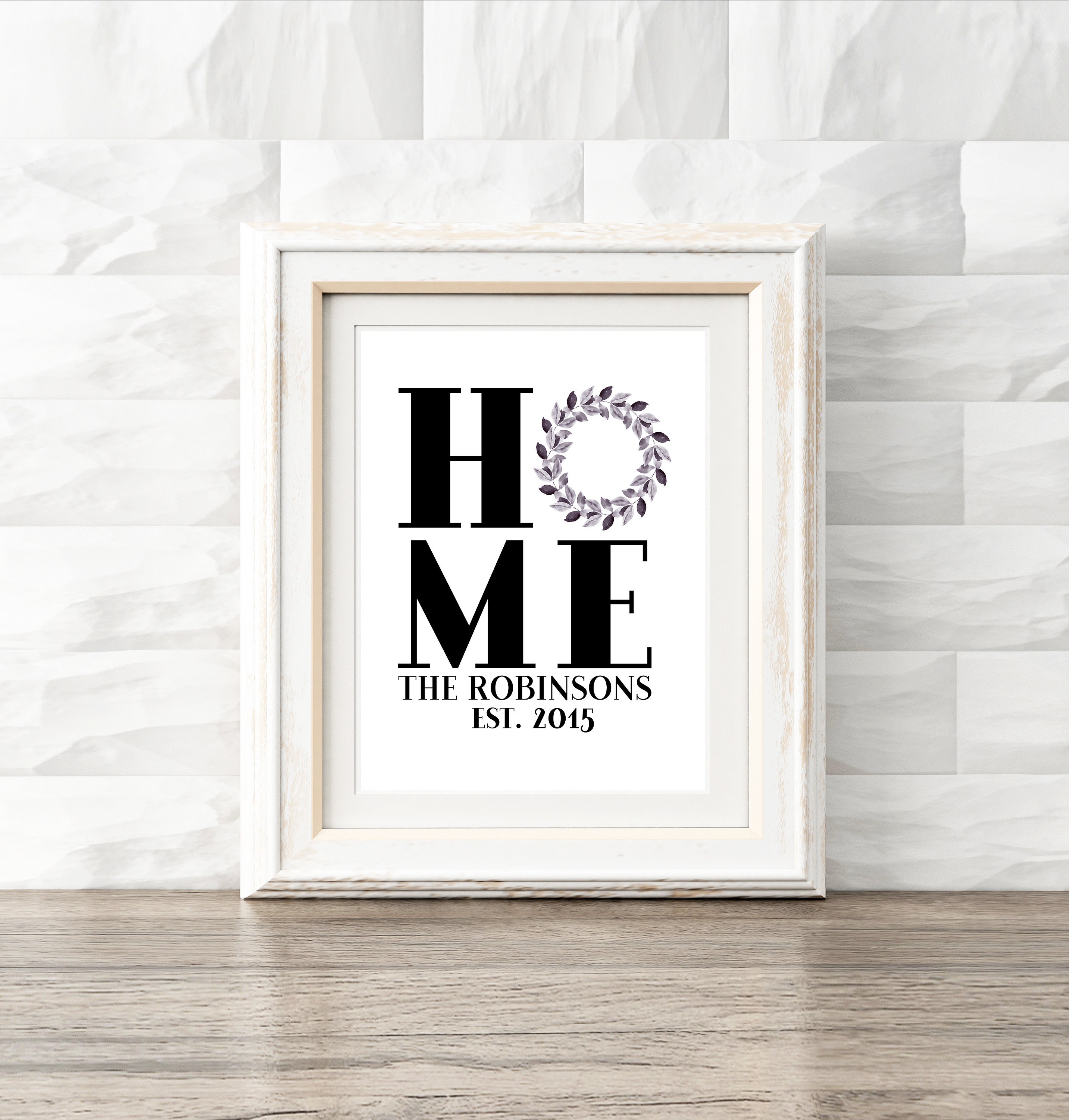 Family Name Sign, Custom Printable, Entryway Decor, Instant Wall Art ...