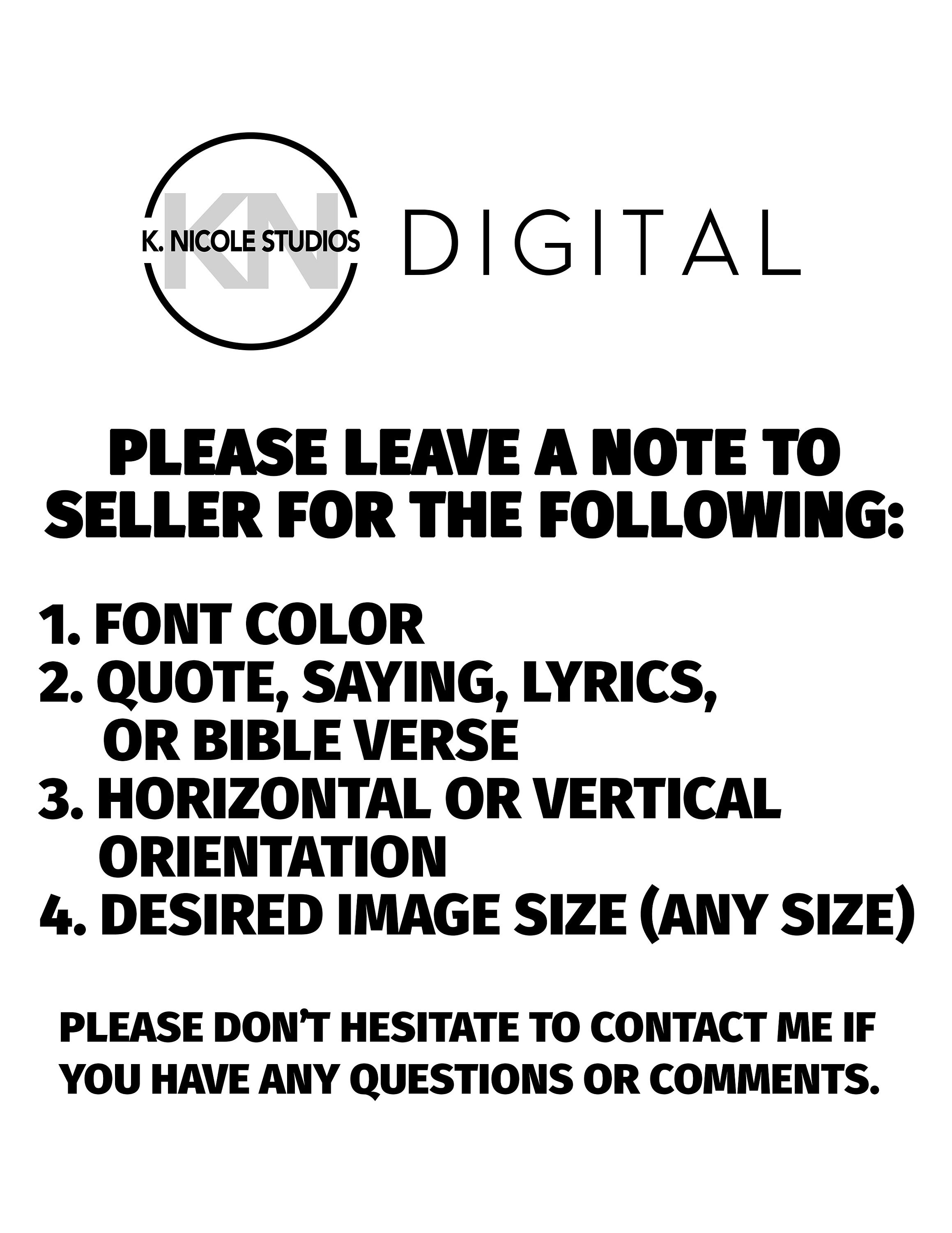 Custom Quote Print Download Personalized - Etsy