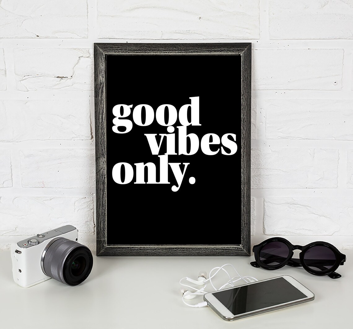 Good Vibes Only Poster Download - Etsy UK
