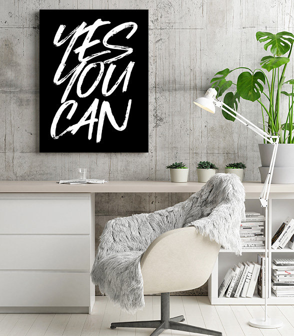 Motivational Printable, Yes You Can Poster, Instant Wall Art - Etsy