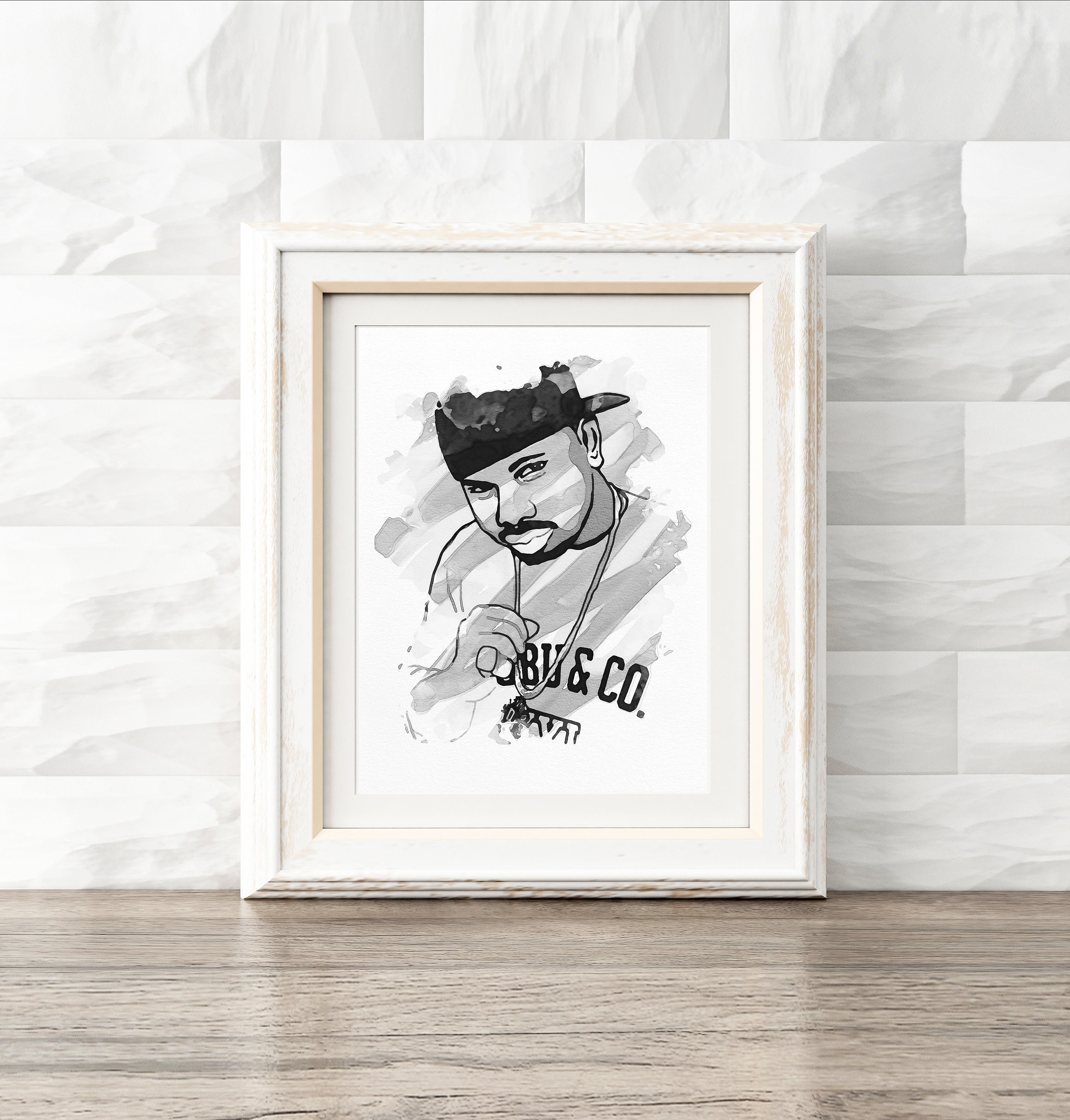 DJ Screw Portrait Hip Hop Printable Rapper Wall Art DJ - Etsy