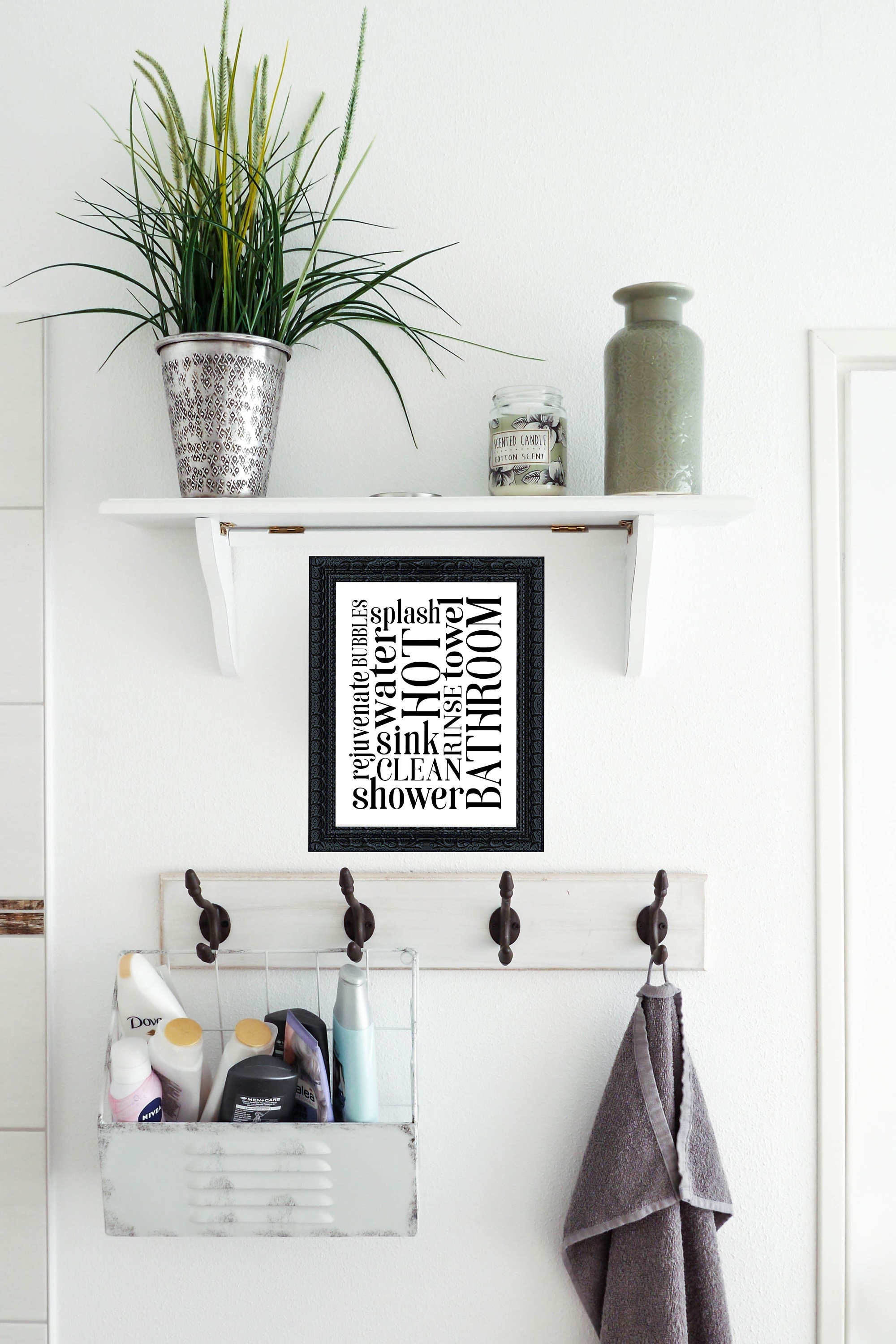 Bathroom Word Collage Digital Printable - Etsy