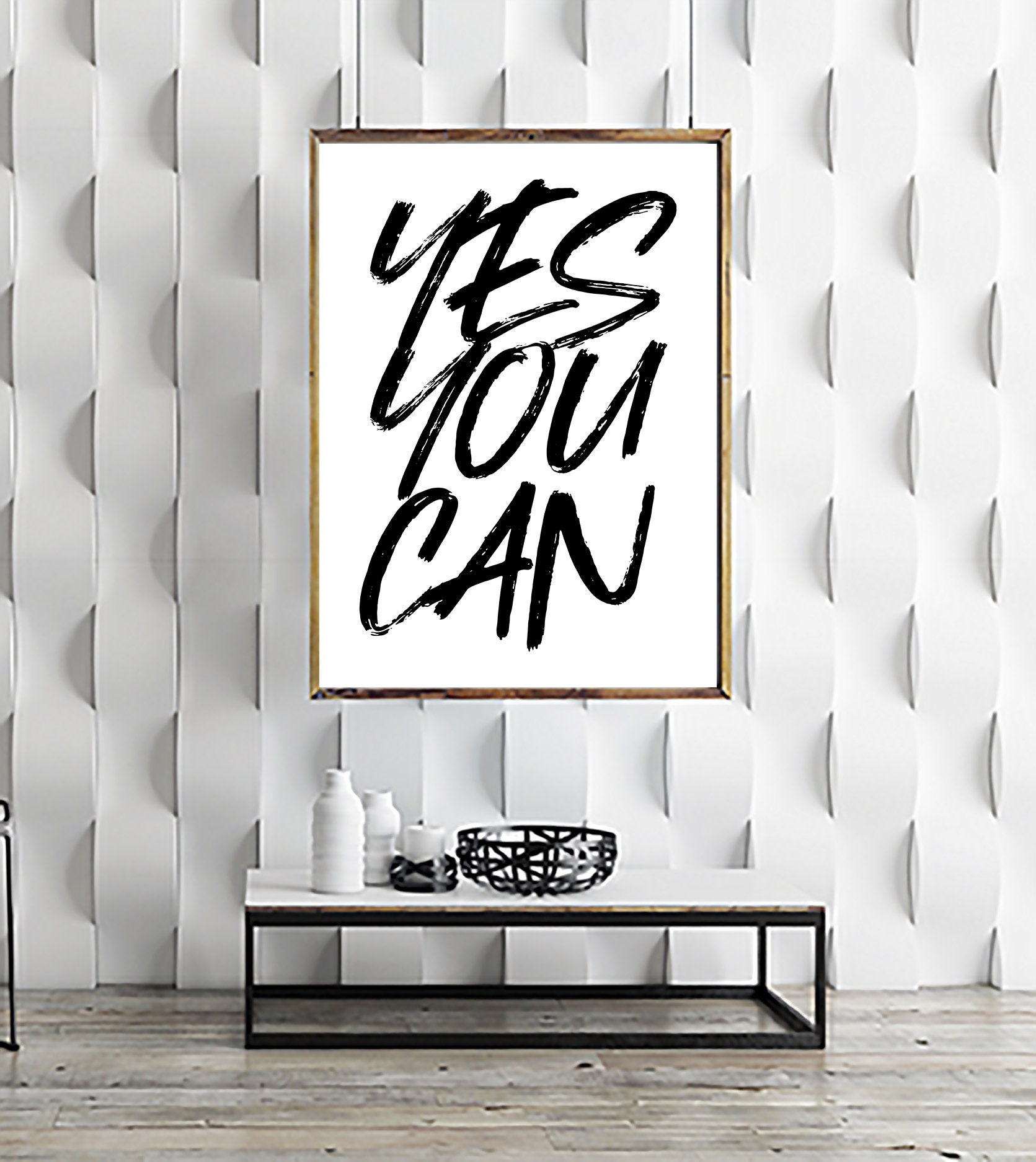 Yes You Can Motivational Poster Download - Etsy