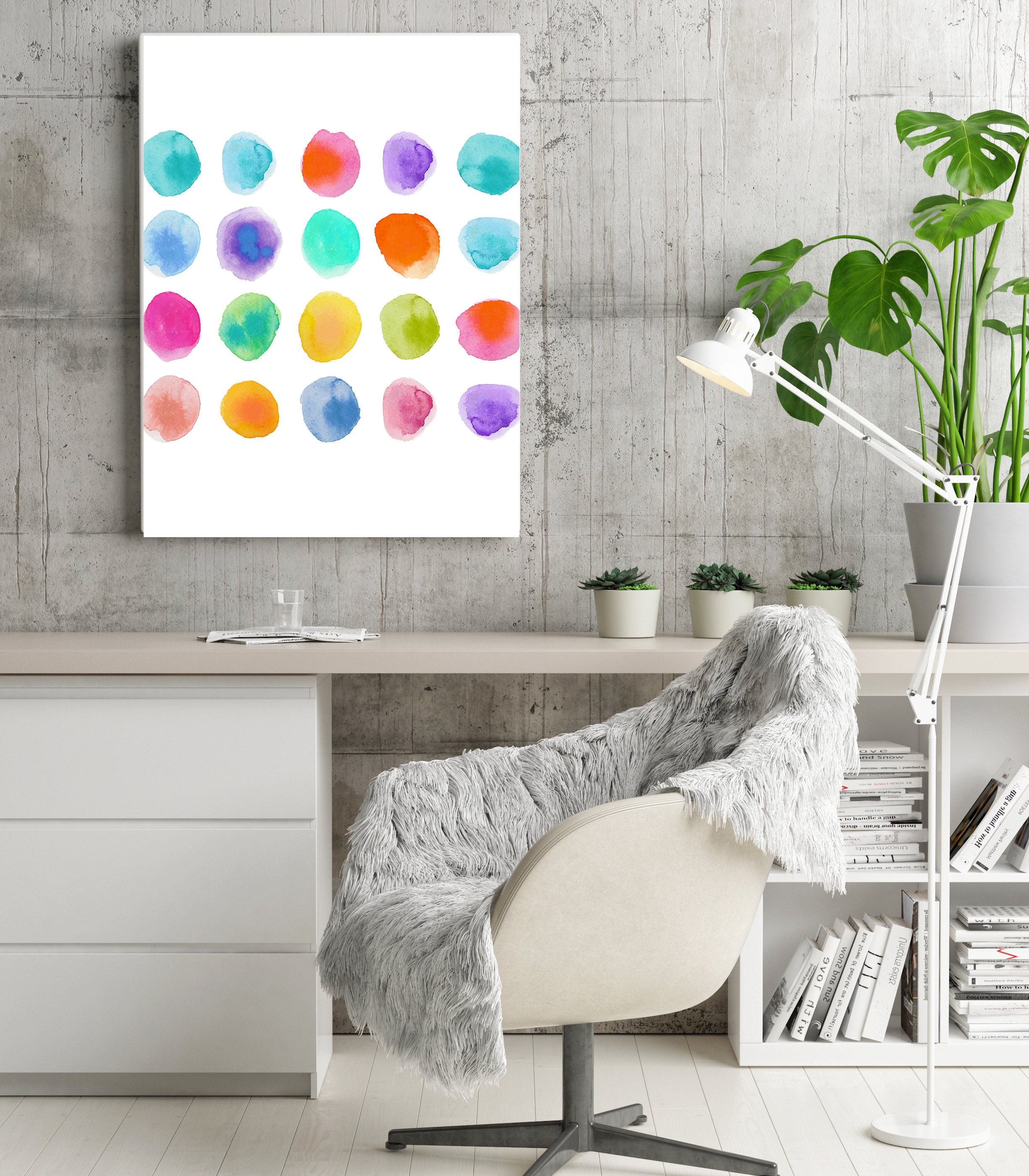 Watercolor Printable, Instant Wall Art, Colorful Home Decor - Etsy