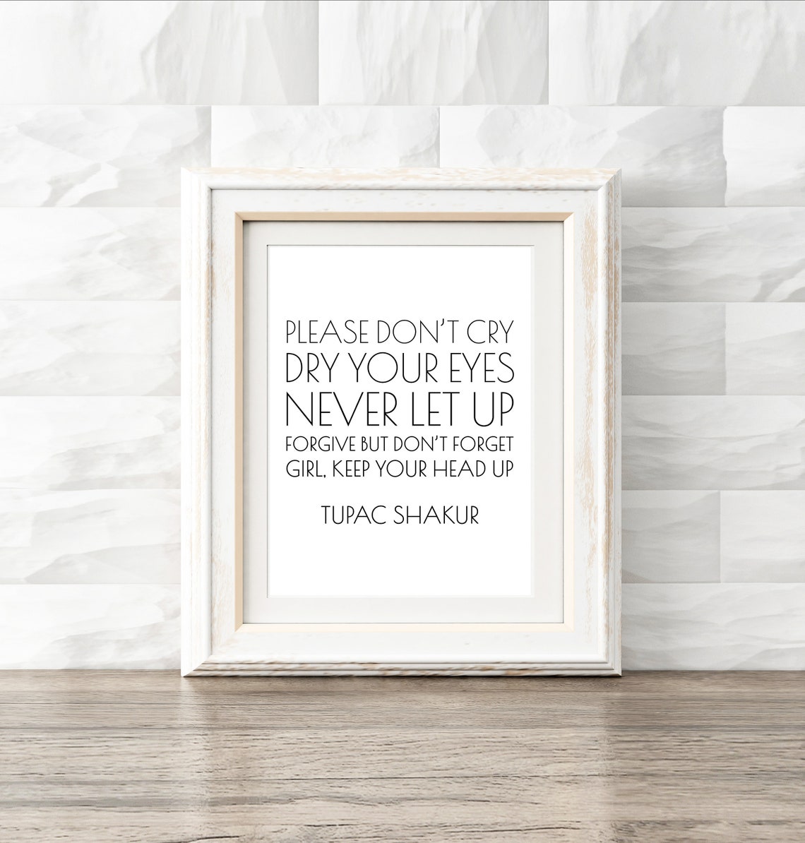 Tupac Shakur Lyrics Hip Hop Printable Rapper Quote Poster Etsy