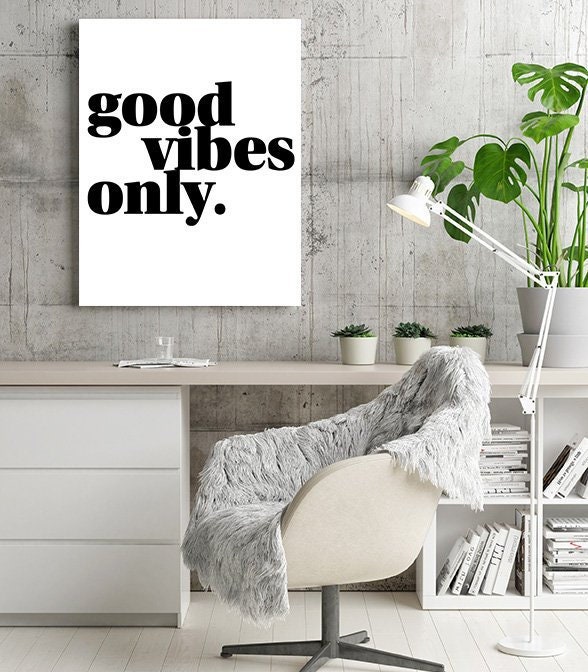 Good Vibes Only Poster Download - Etsy
