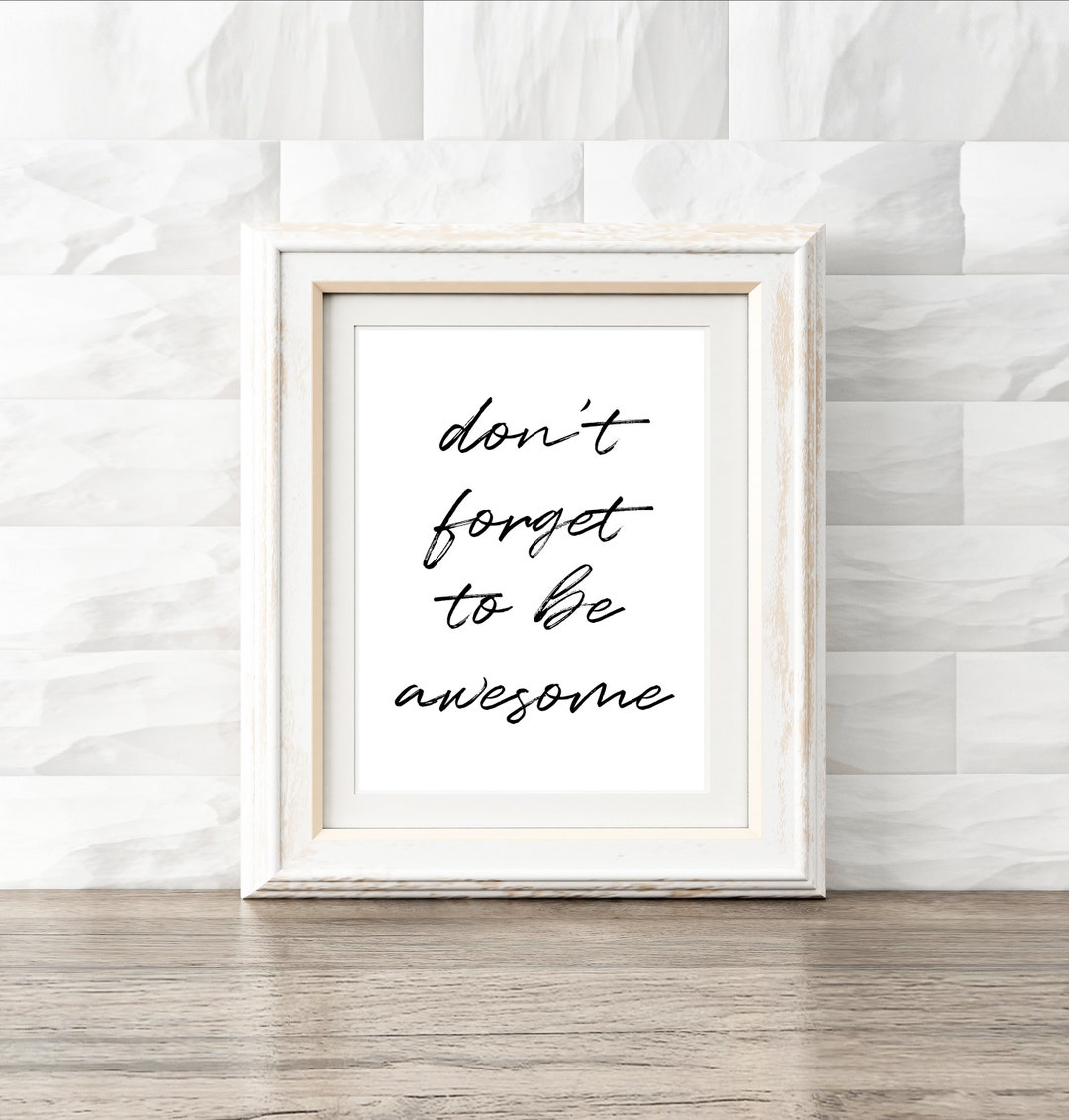 Motivational Quote Printable Download, Minimalist Office Decor, Instant ...