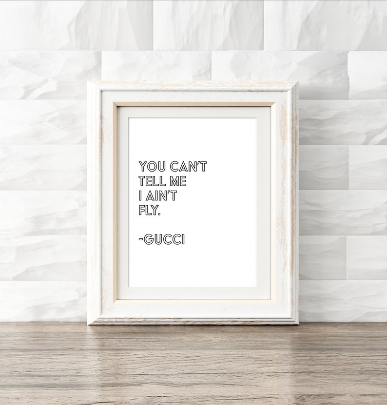 Gucci Mane Quote, Hip Hop Lyrics, Music Wall Art, Rapper Poster, Rap ...