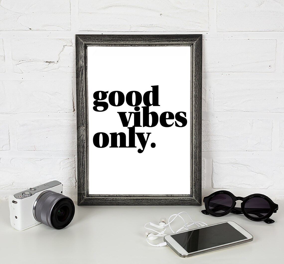 Good Vibes Only Poster Download - Etsy