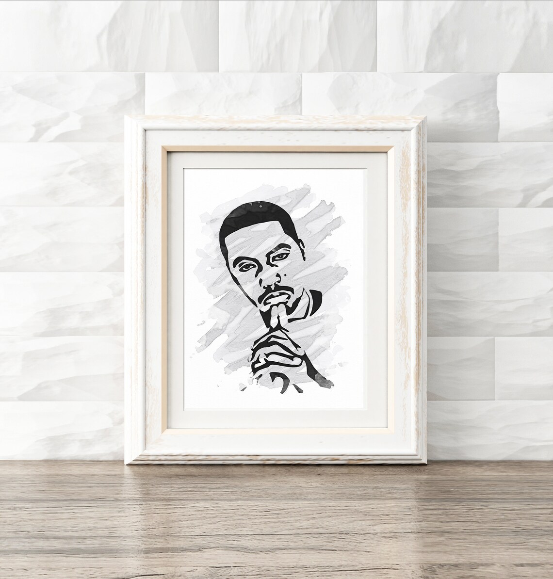 Set of 2 Hip Hop Posters. Rapper Wall Art, Nas Portrait, Rap Lyrics Print, Nas Rap Quote, Hip ...