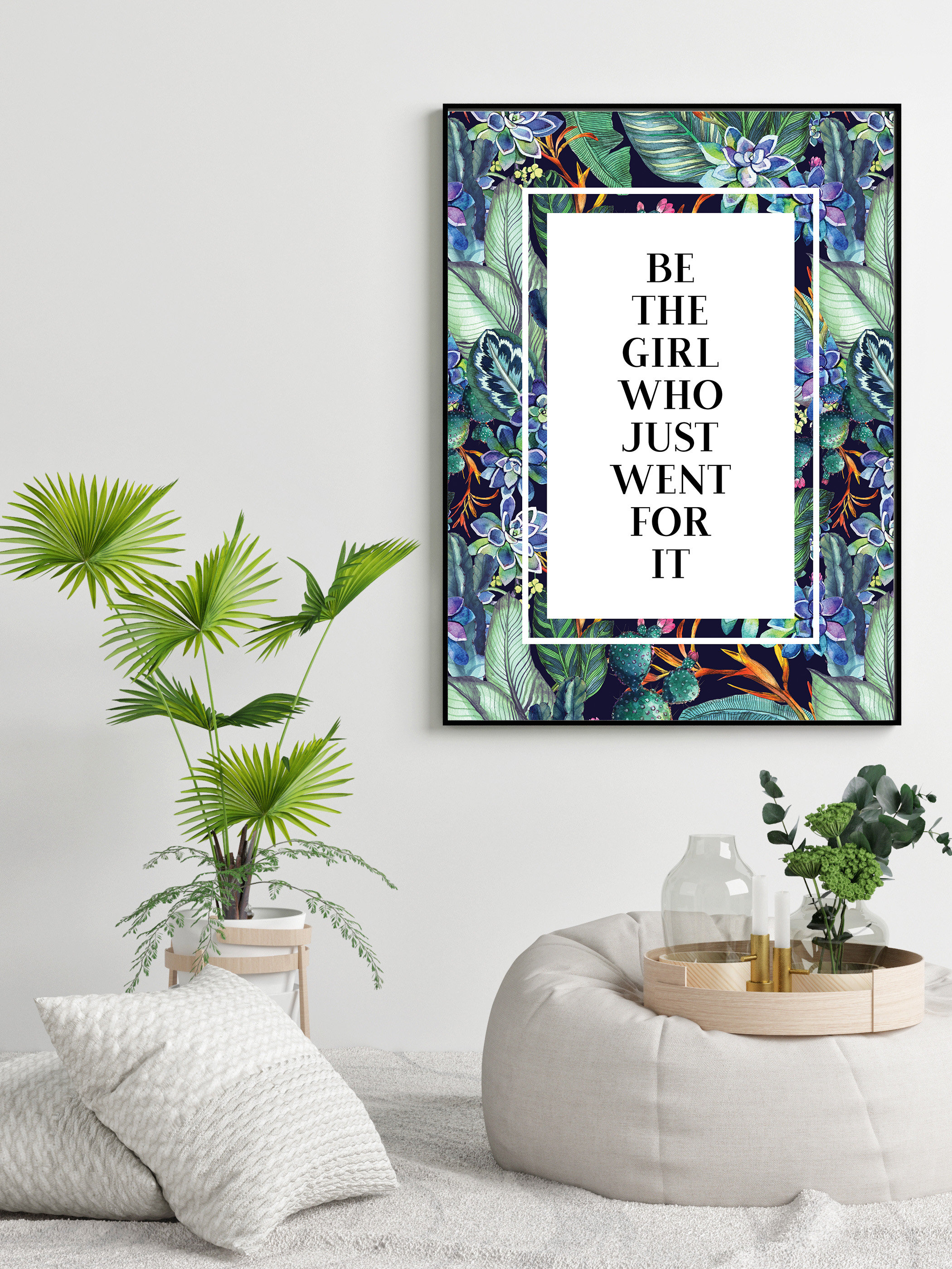 Floral Quote Printable Digital Art File Motivational Saying - Etsy