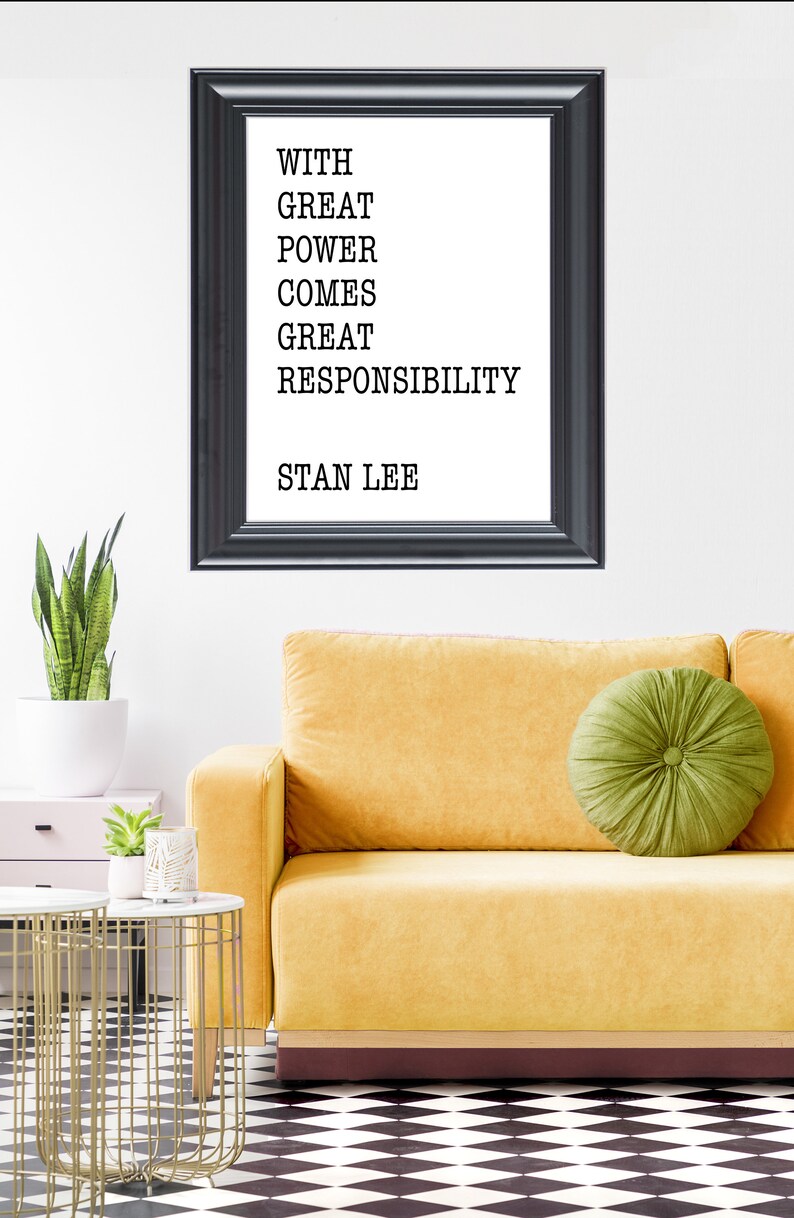 Stan Lee Quote Printable Office Wall Art Instant Print - Etsy