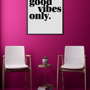 Good Vibes Only Poster Download - Etsy
