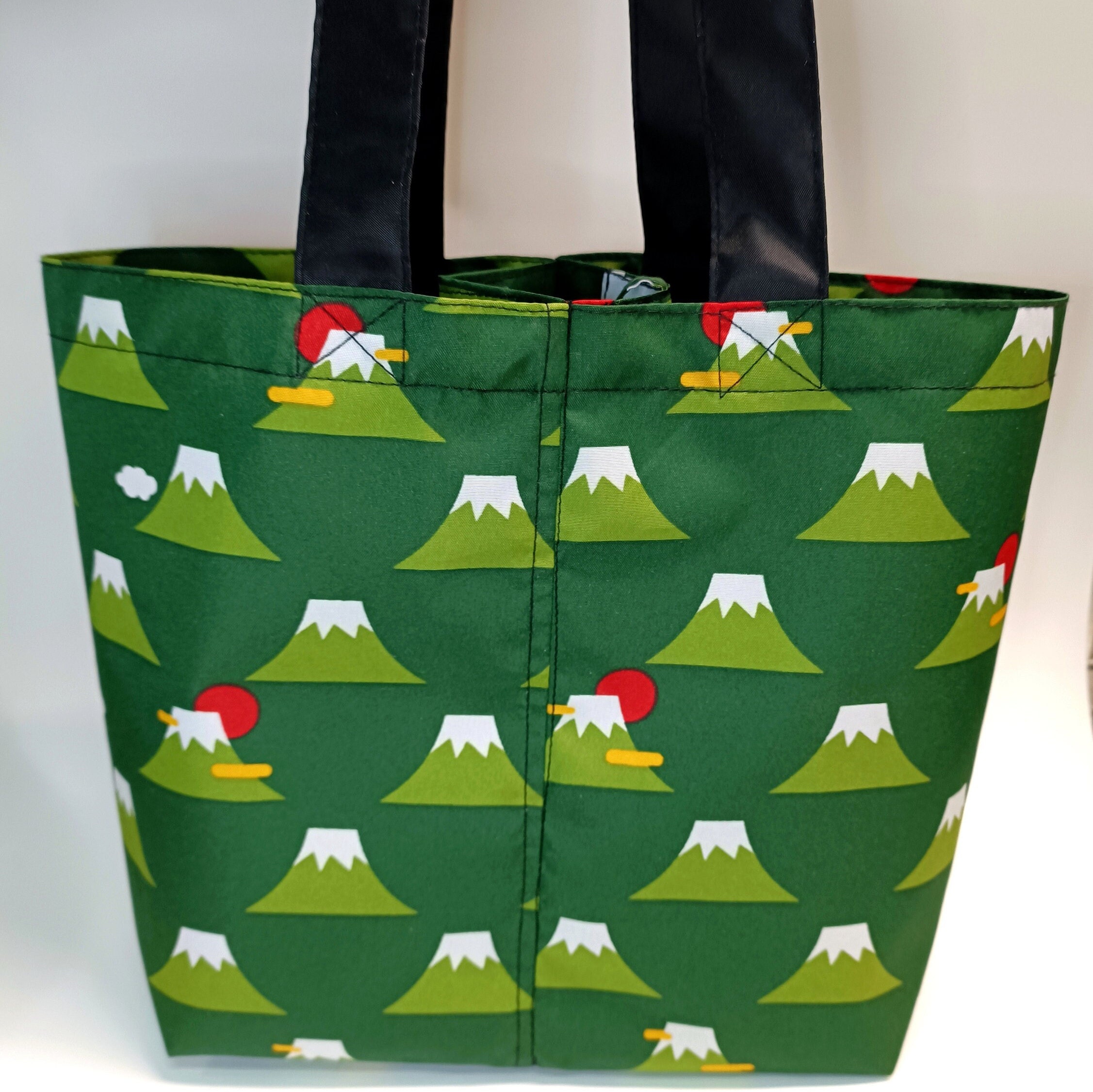 Mountain Reversible 2-cup Bag, Foldable Bag, Bubble Tea Cup Bag With ...