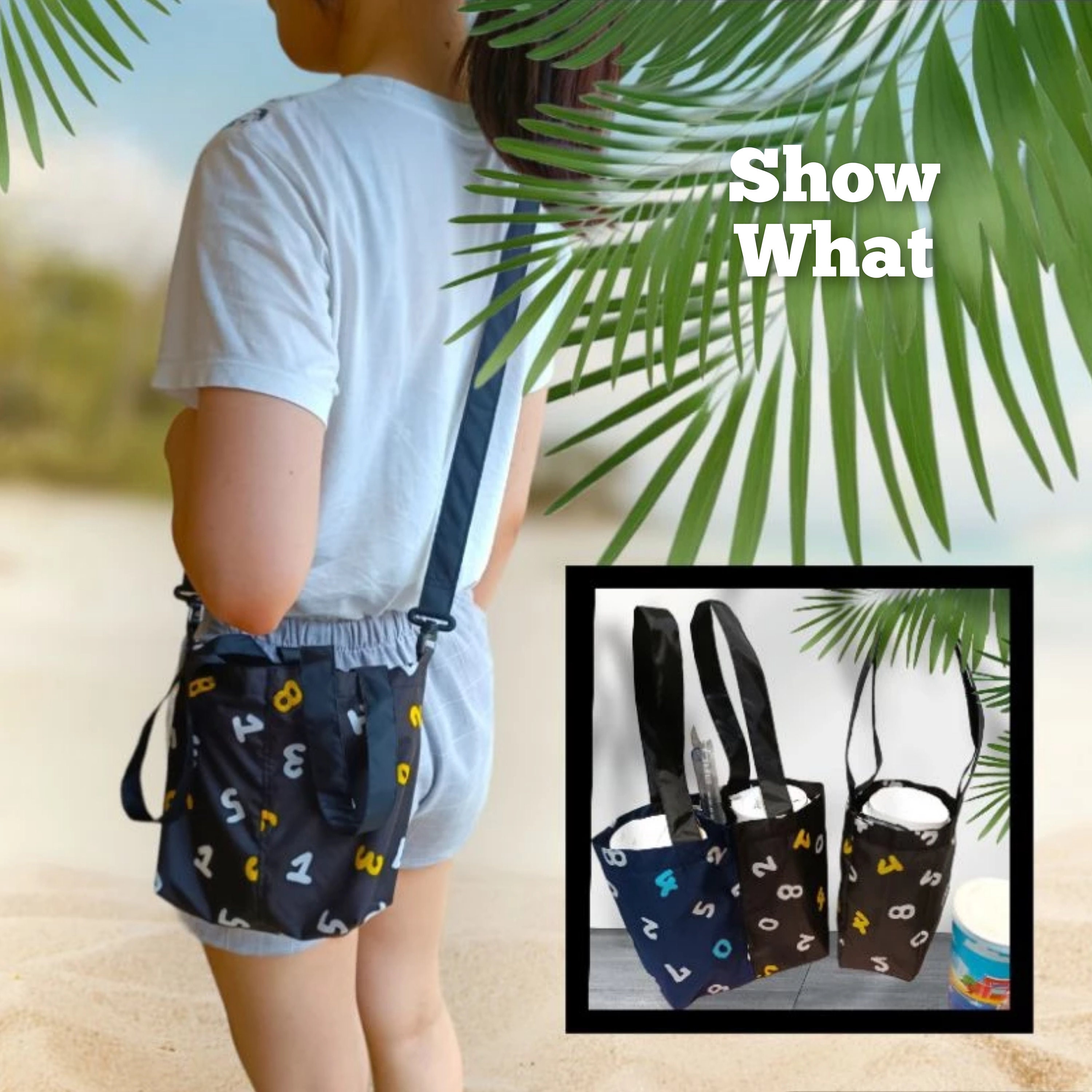 Taiwan Boba Tea Reversible 2-cup Bag, Foldable Bag, Bubble Tea Cup Bag ...