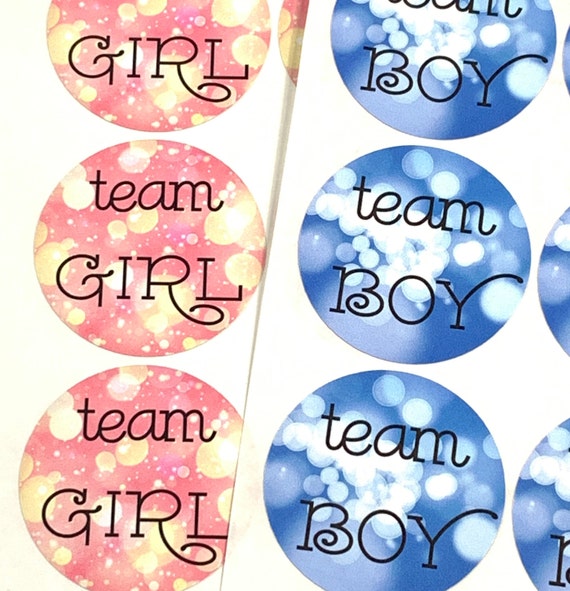 Gender Reveal Stickers Baby Shower Stickers Gender Reveal | Etsy