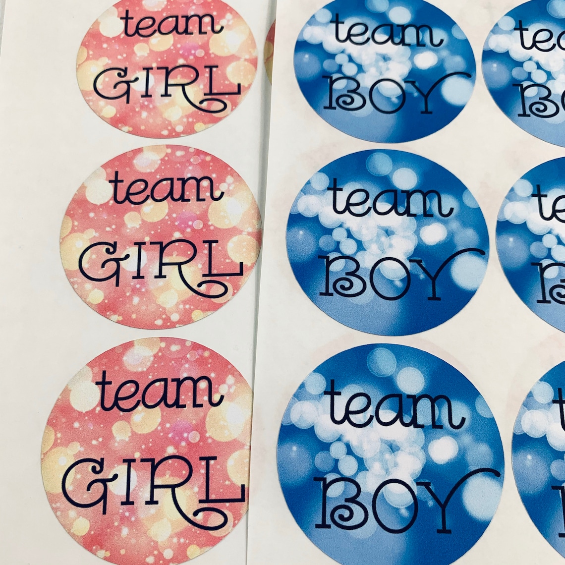 Gender Reveal Stickers | Baby Shower Stickers | Gender Reveal ...
