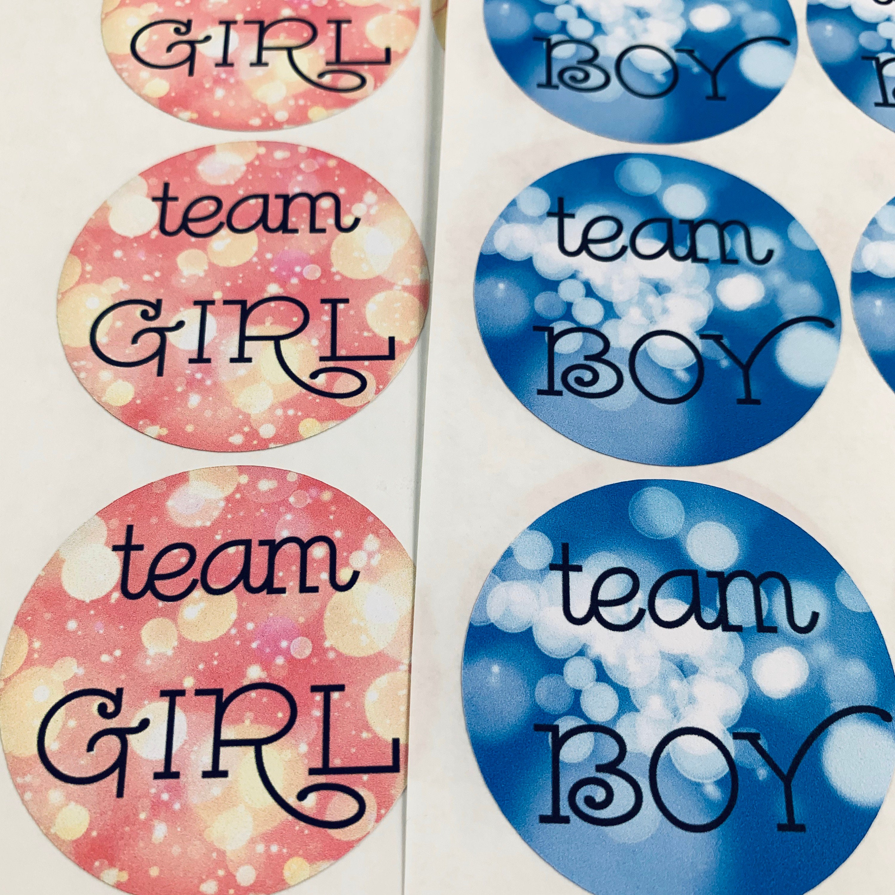 Gender Reveal Stickers | Baby Shower Stickers | Gender Reveal ...