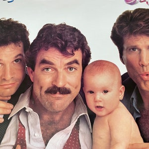 Vintage Movie Poster Three Men and a Baby - Etsy