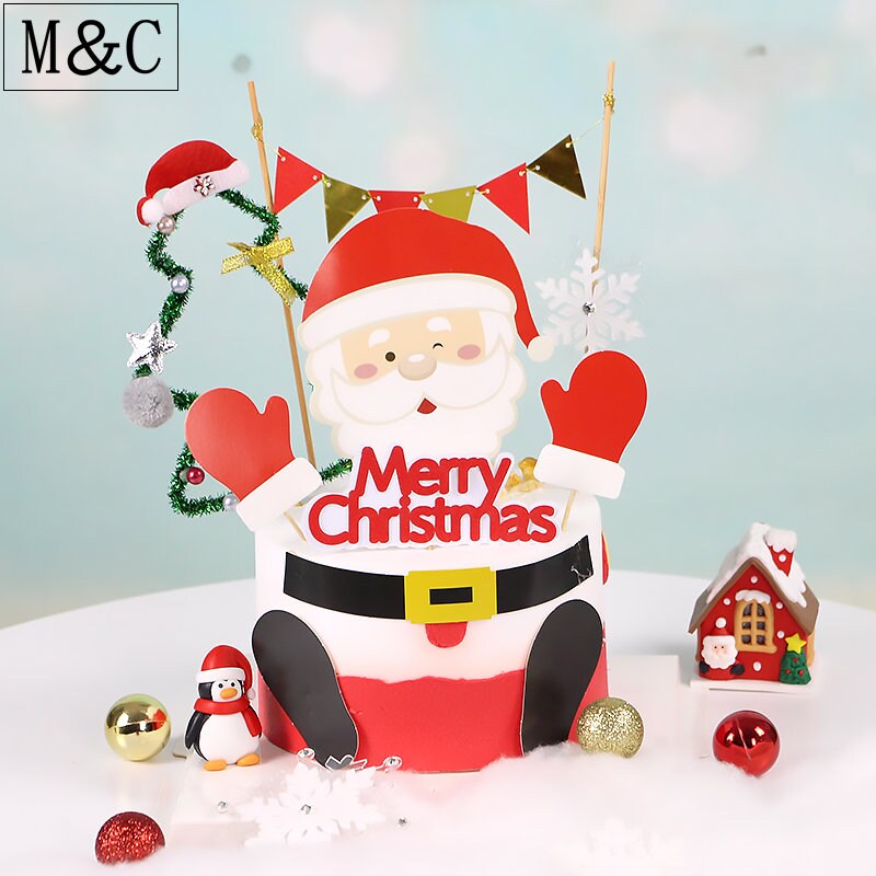 Santa Claus Christmas Cake Topper - Etsy.de