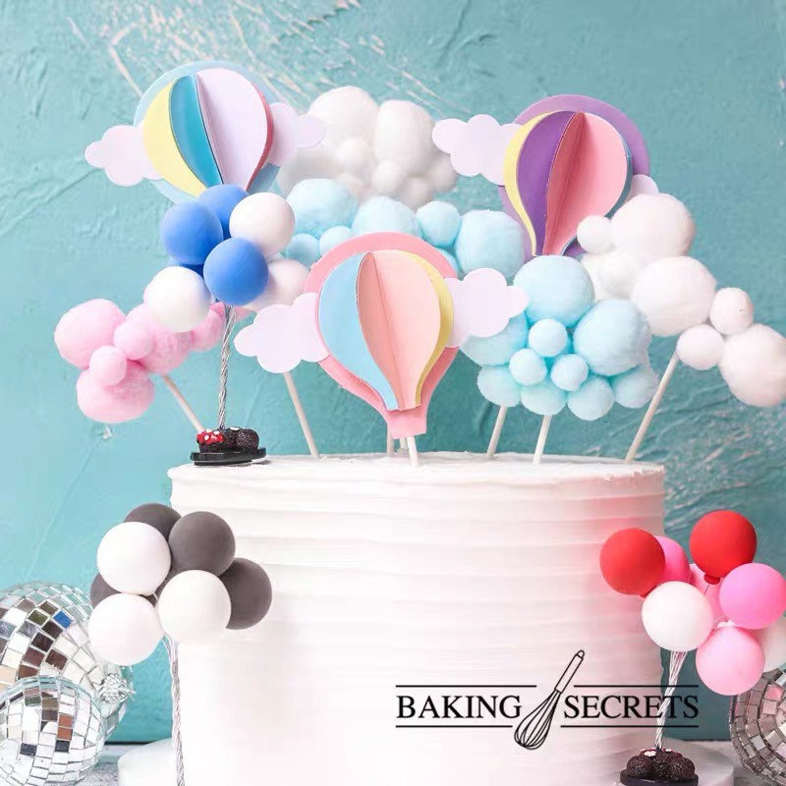 Parachute Birthday Cake Topper - Etsy