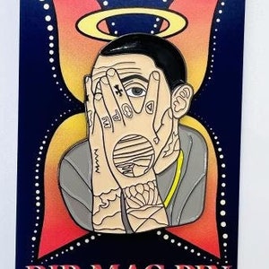 Mac Miller Hat Pin - NY Magazine Photo Swimming Circles - Hat Pin Plug ...