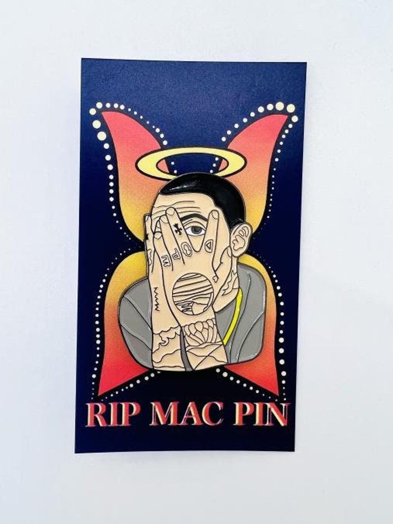 Mac Miller Hat Pin - NY Magazine Photo Swimming Circles - Hat Pin Plug ...