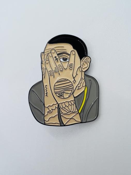 Mac Miller Hat Pin - NY Magazine Photo Swimming Circles - Hat Pin Plug ...