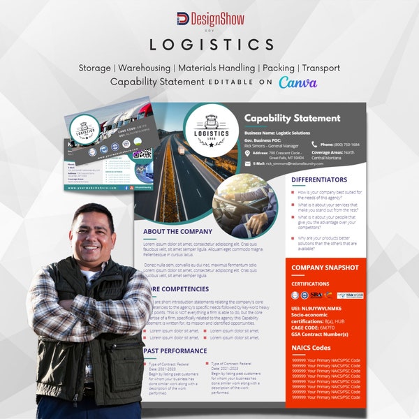 Capability Statement Template - Etsy