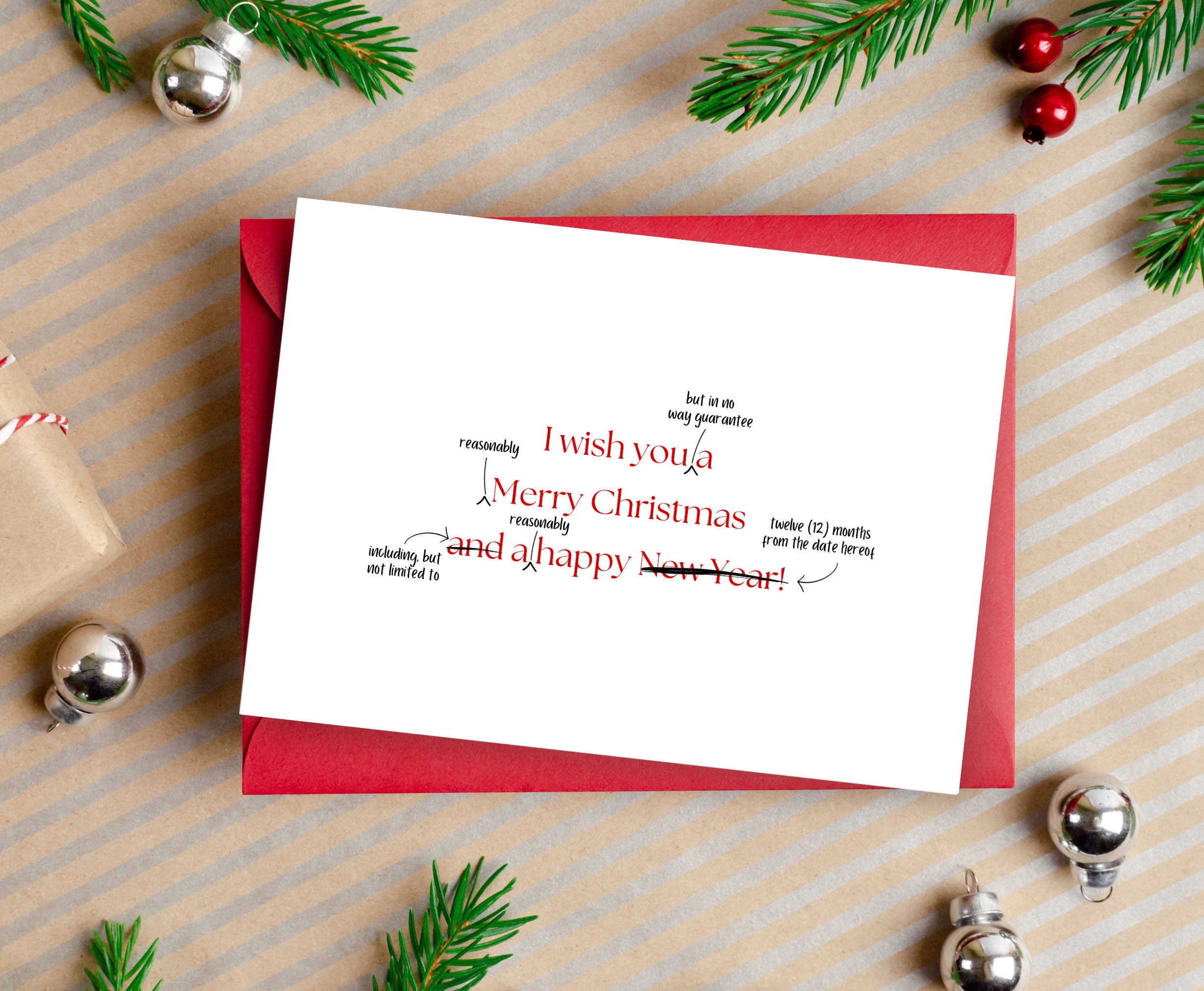 Attorney Christmas Card | Happy Holidays Card to Lawyer | Instant ...