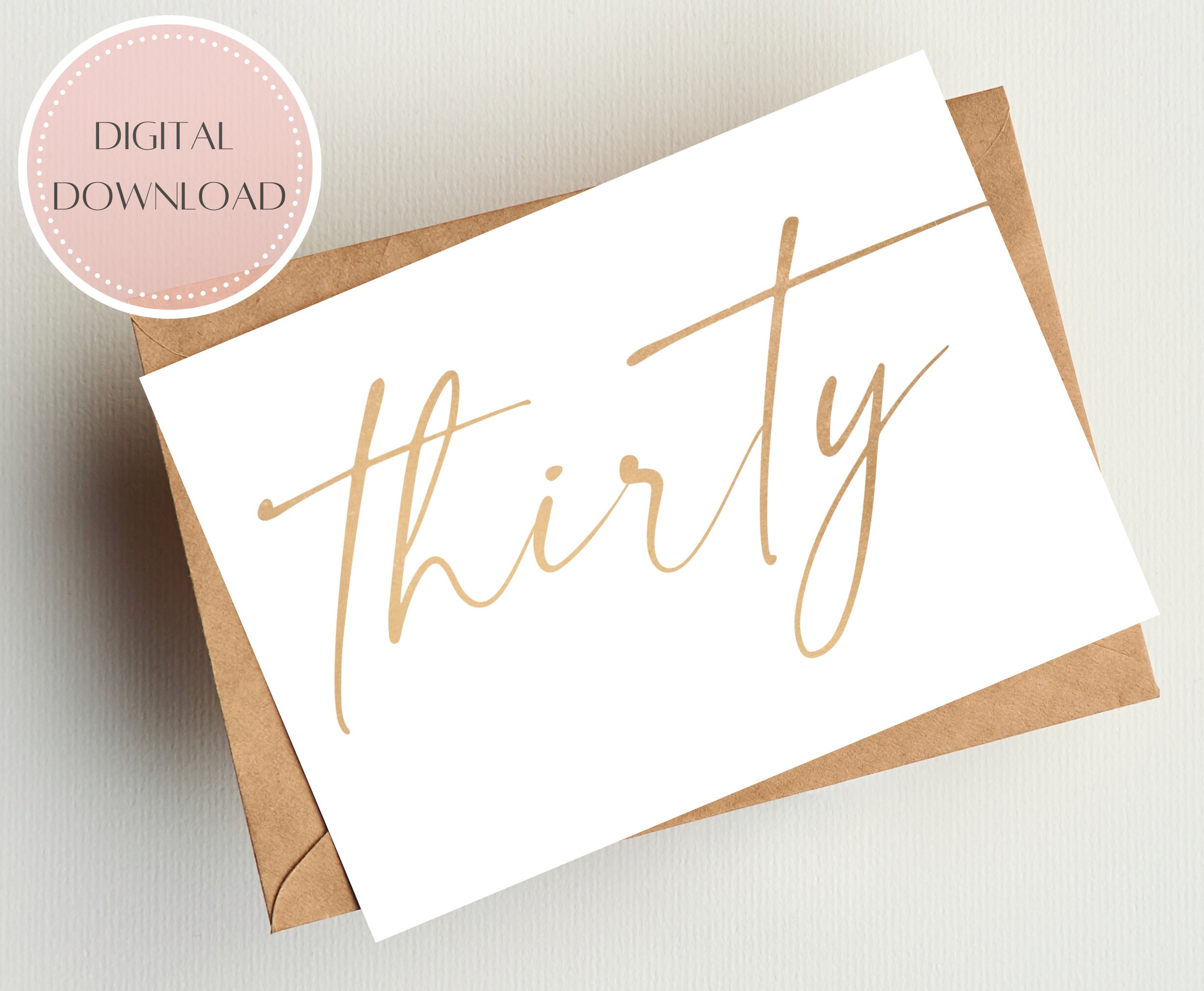 PRINTABLE Birthday Card Happy Birthday Card Twenty, Thirty, Forty ...