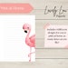 PRINTABLE Flamingo Stationary | Lined Flamingo Writing Paper | Instant ...