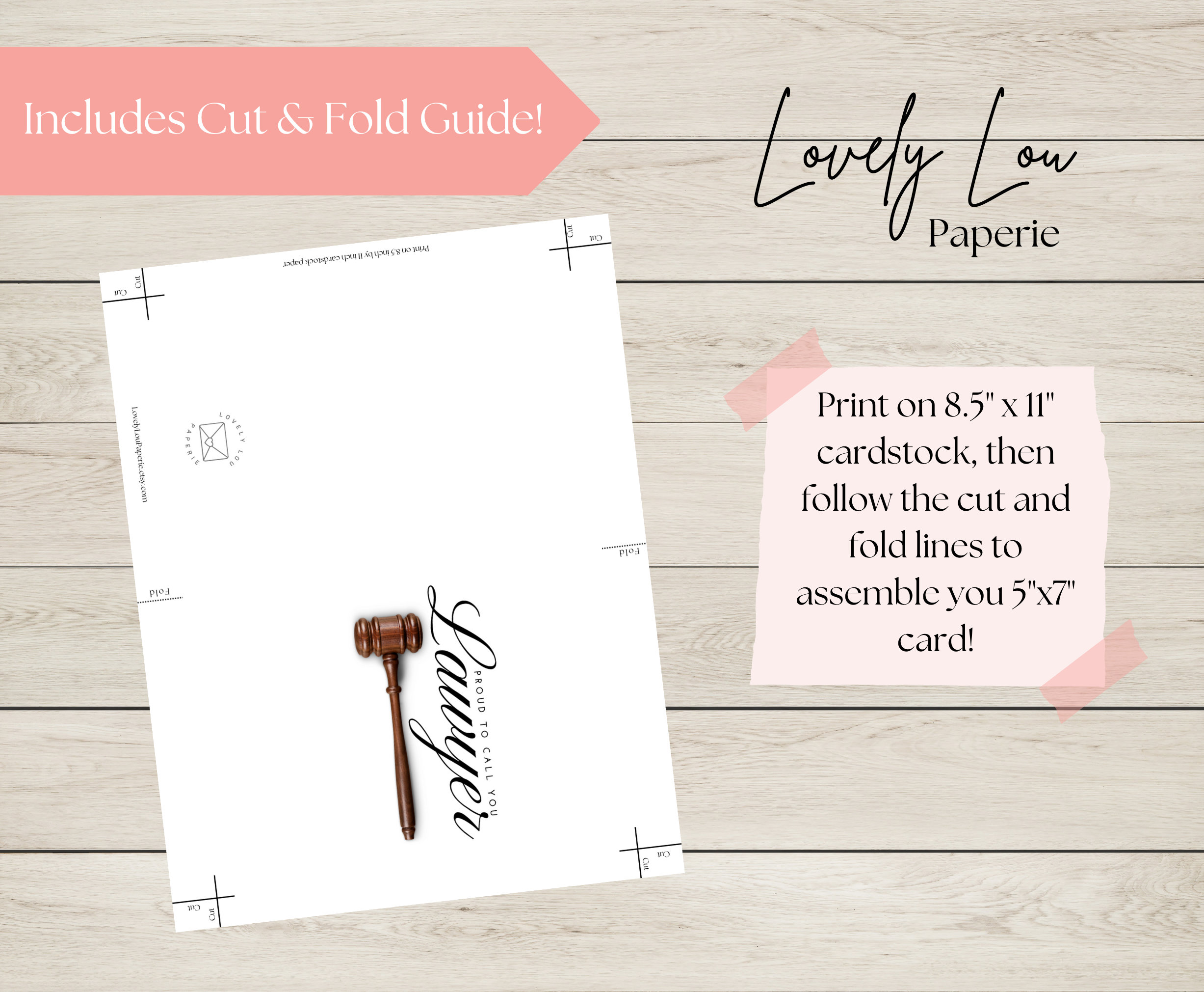PRINTABLE Lawyer Graduation Card | Bar Exam Passing | Instant Download ...