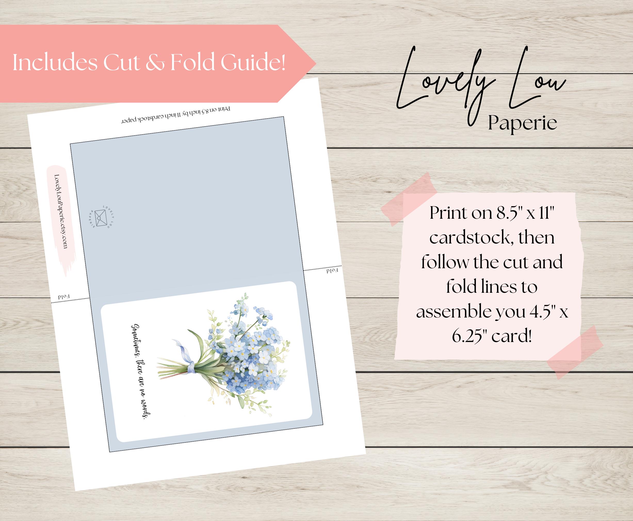 PRINTABLE Miscarriage Sympathy Card | Instant Download | Grief | A6 ...
