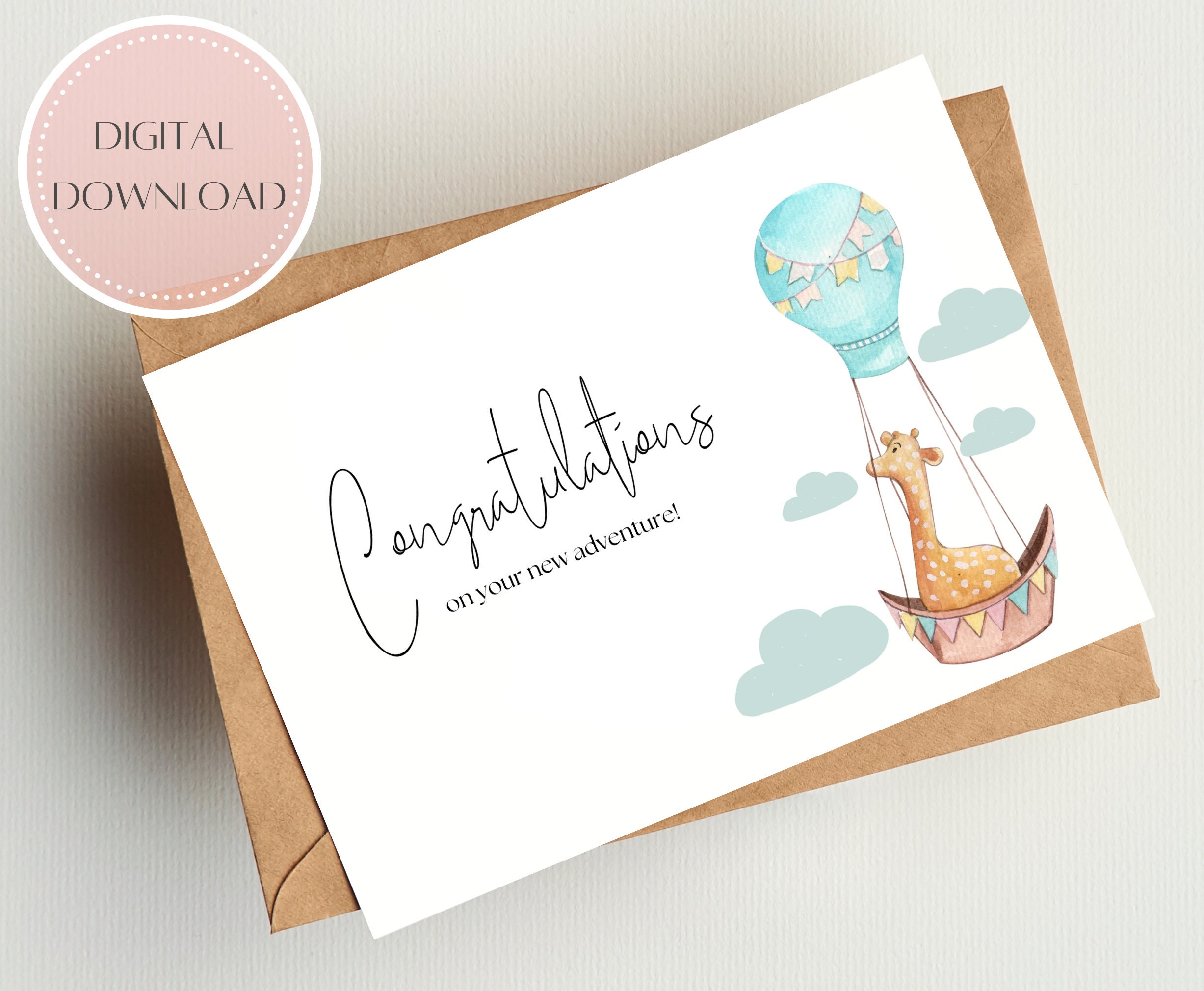 PRINTABLE Baby Congratulations Card | Instant Download | A6 Card | New ...